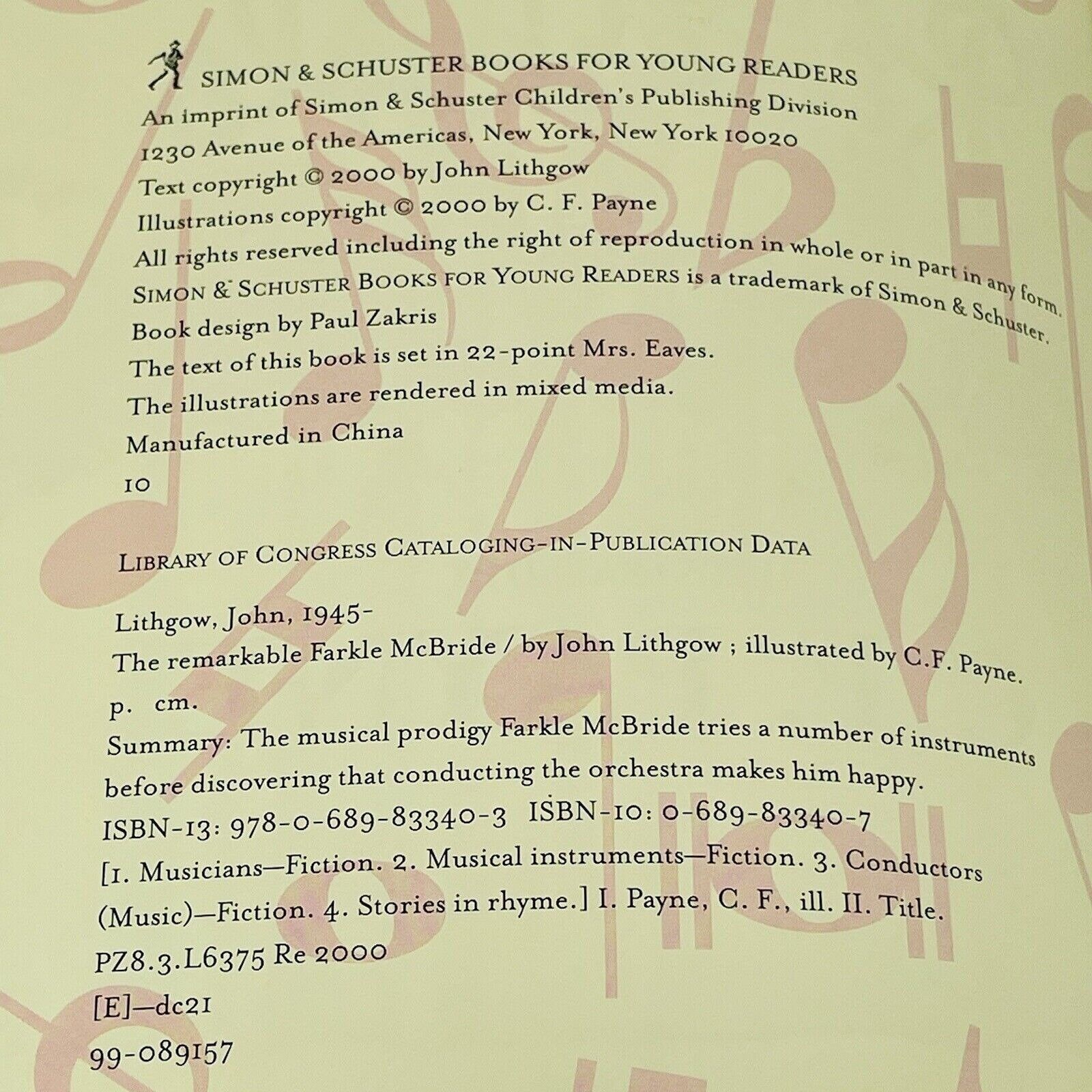 The Remarkable Farkle Mcbride John Lithgow