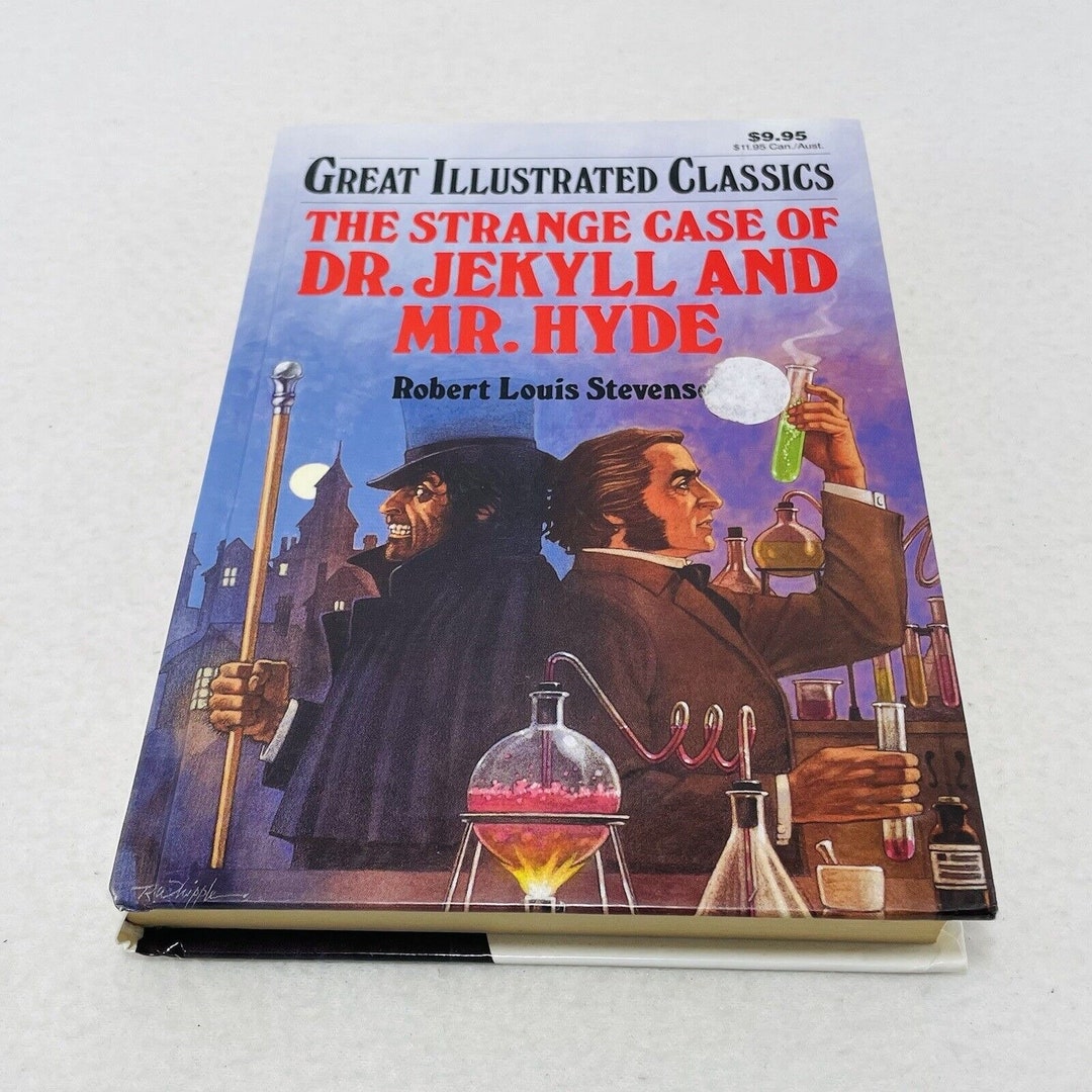 Dr. Jekyll Hyde Stevenson Vintage Book Large Font Big Print Easy Read ...