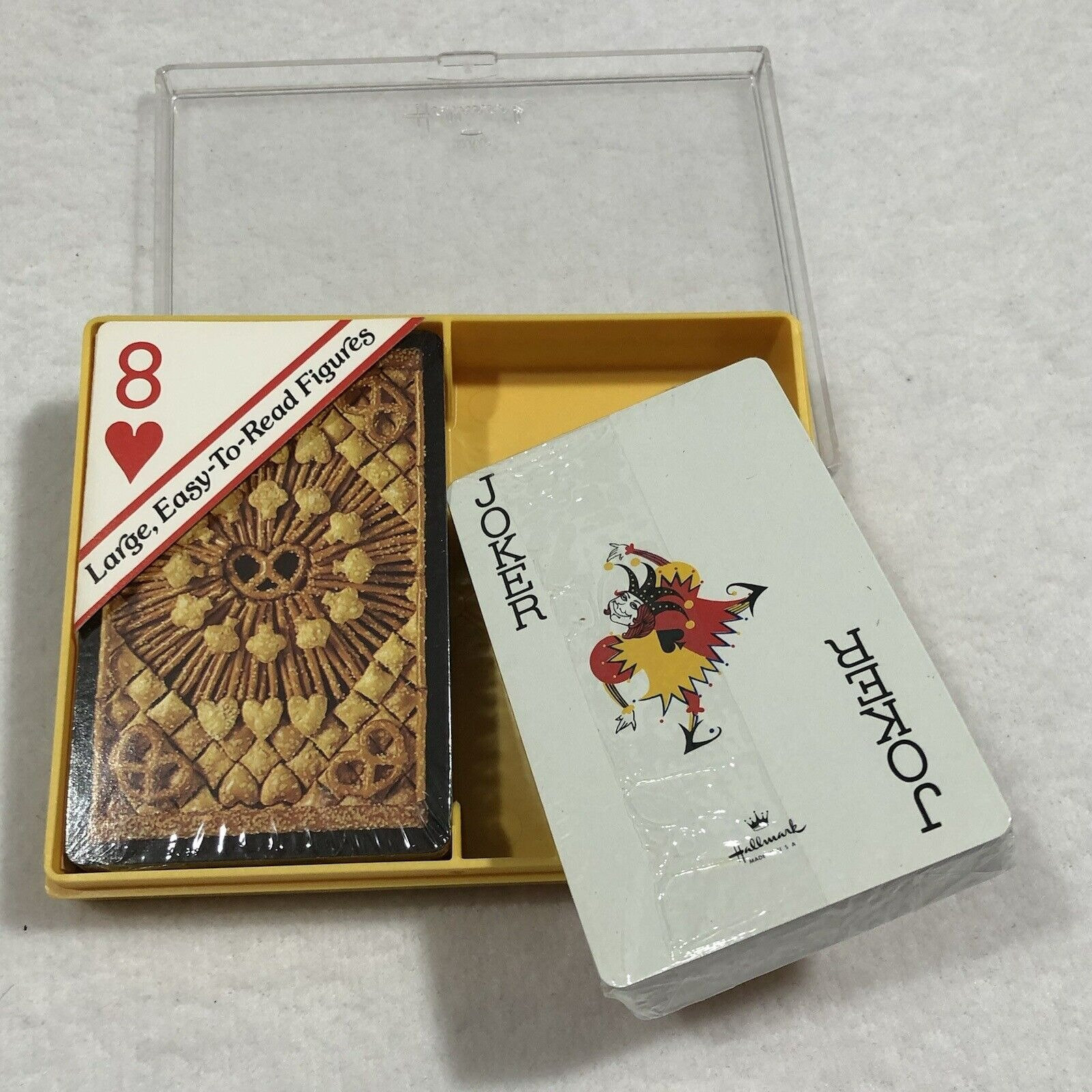 Vintage Hallmark Bridge Playing Cards Poker Casino Double Deck Plastic ...
