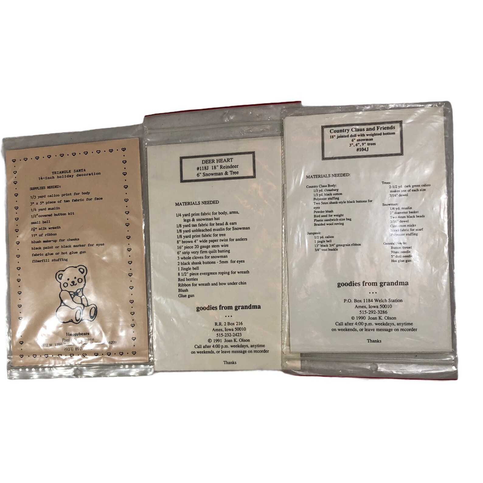 Vintage Pattern Mixed Lot Assortment Roly Poly Kits Santa - Etsy