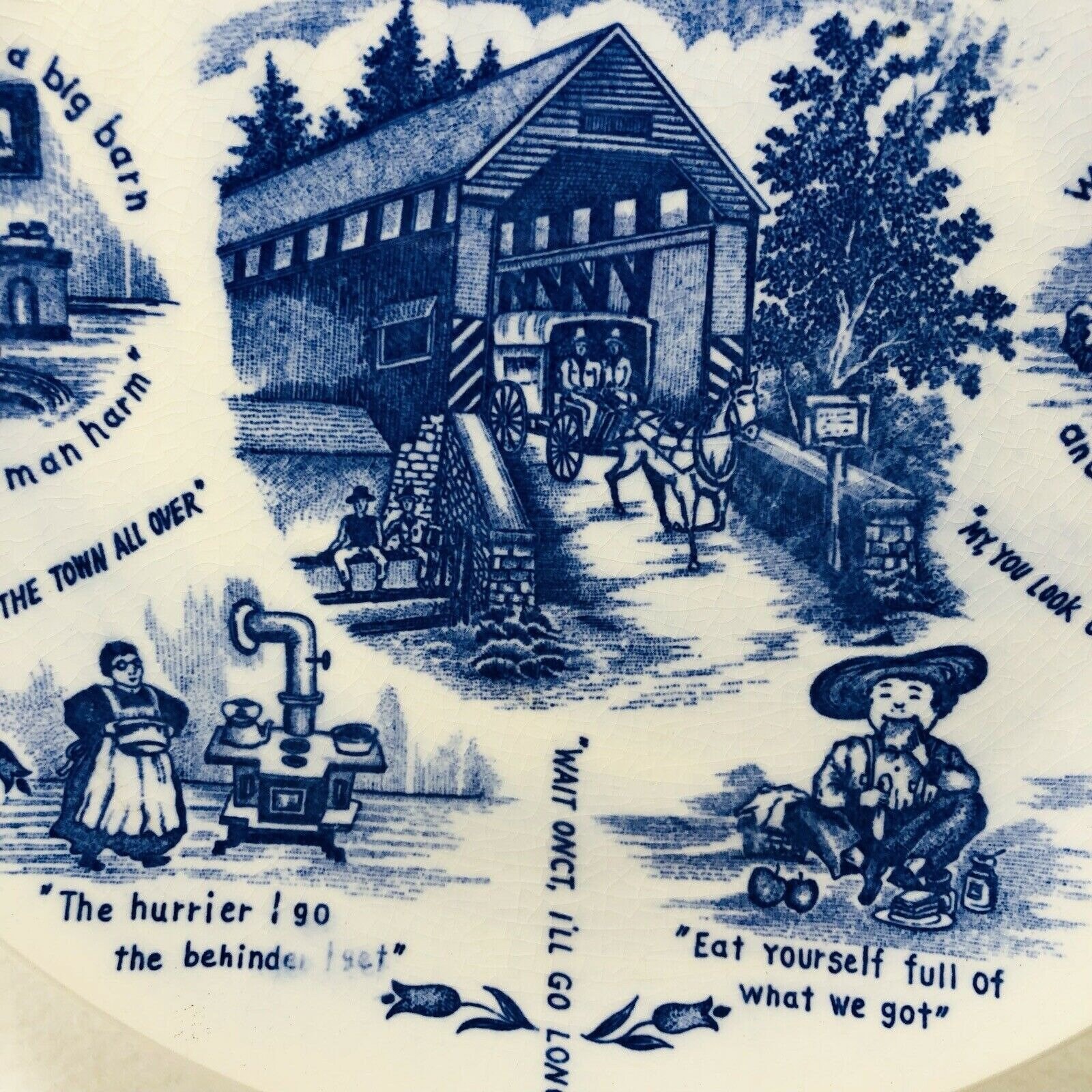 Rare Vintage Pennsylvania Dutch Land Plate 9 Historical - Etsy