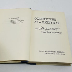 Vintage 1960 Confessions Happy Man Art Linkletter Book First Printing ...