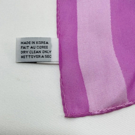 Vintage Mary Kay Silk Scarf Handkerchief 21” Purple P… - Gem