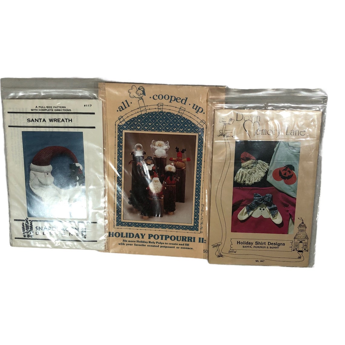 Vintage Pattern Mixed Lot Assortment Roly Poly Kits Santa - Etsy