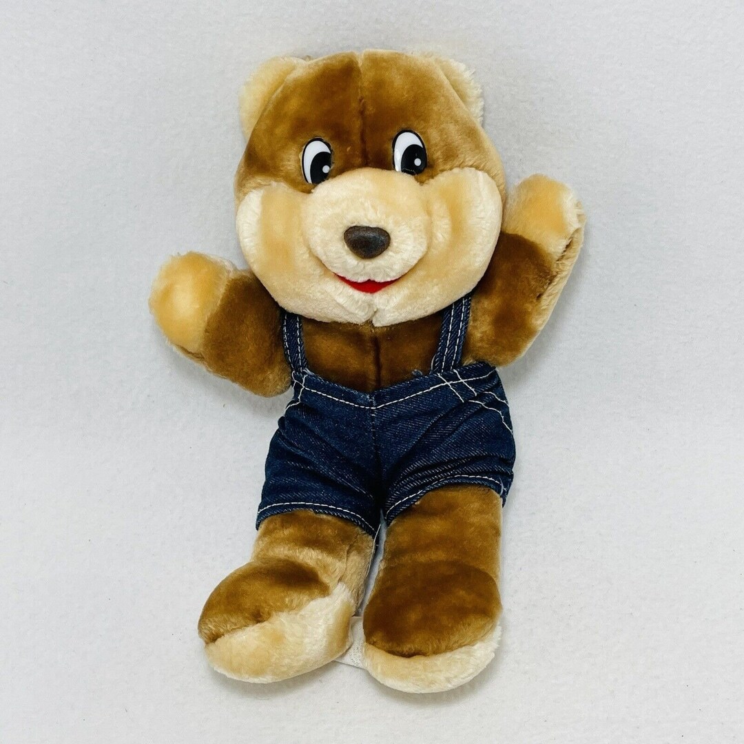 Shoney Bear Mascot Iconic Plush Blue Jean Overall Restaurant Fast Food ...