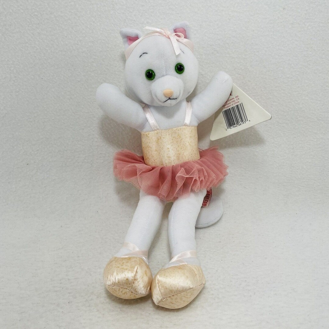 Vintage 1995 Dakin Little Ballerina Kitty Cat Plush 12” Doll Toy Ballet ...