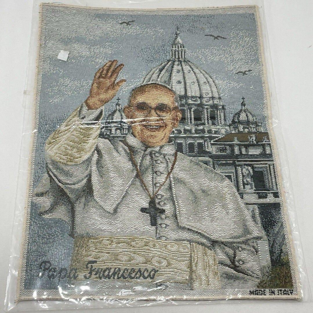 Italy Italian Pope Francis Papa Francesco Tapestry Vatican Catholic ...