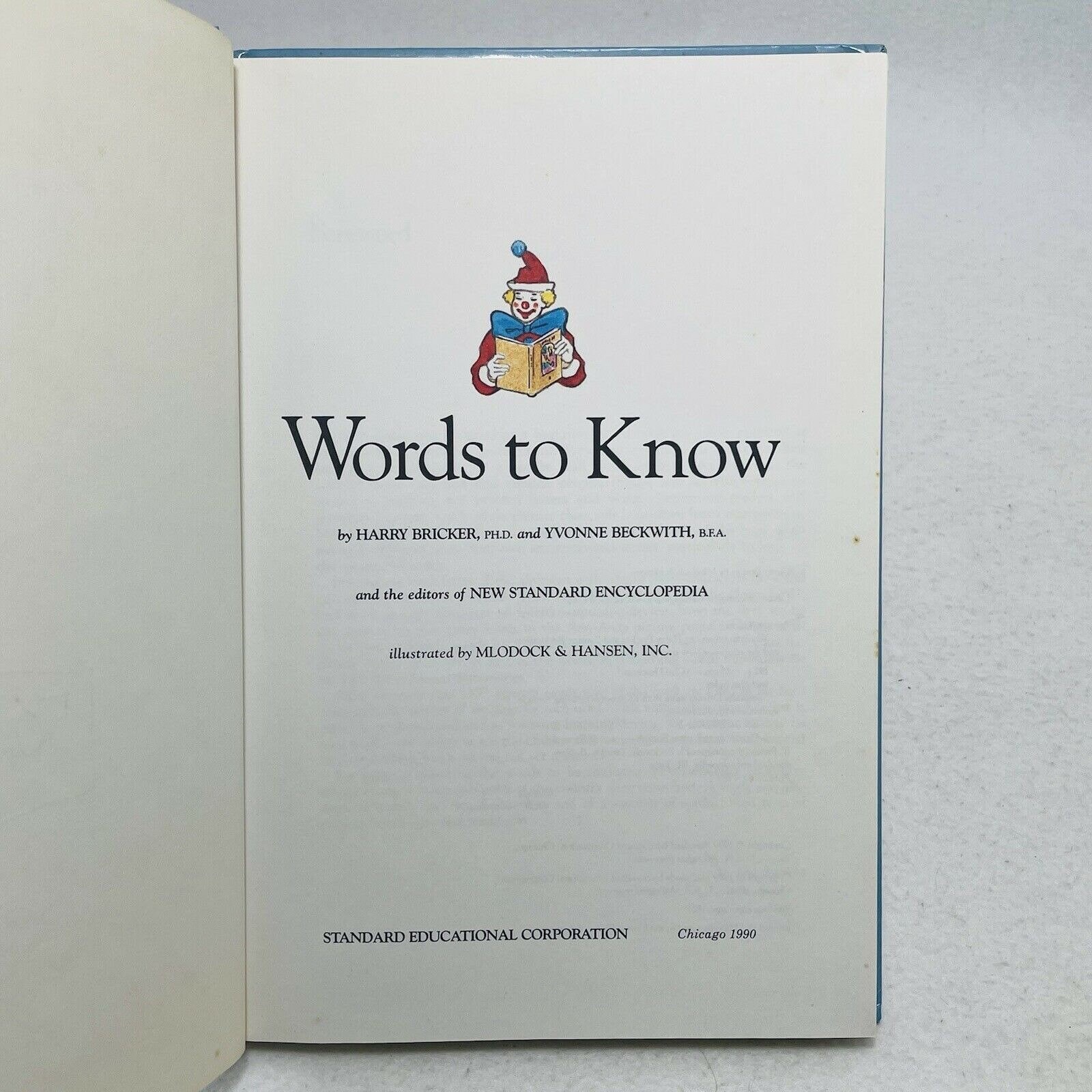 Words to Know Book Children Vocabulary Picture Dictionary - Etsy