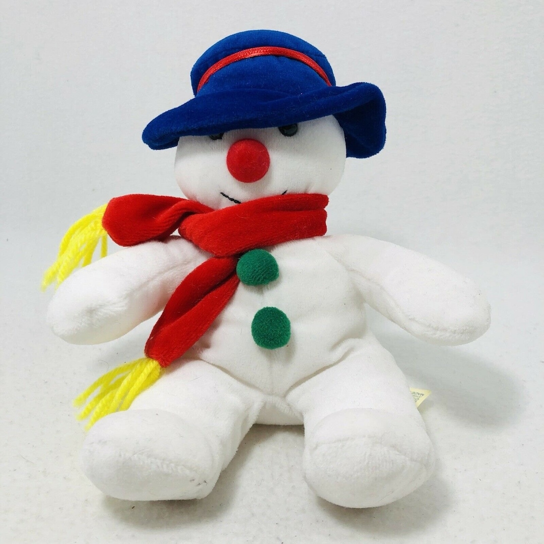 Rare Vintage Dan Dee Dandee White Snowman Plush 9 , Bean Bag Friends ...