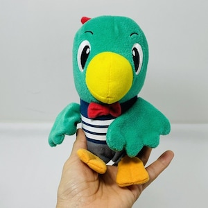 Benesse Torippii Shimajiro Parrot Bird Plush Toy 6” Stuffer Green Doll ...