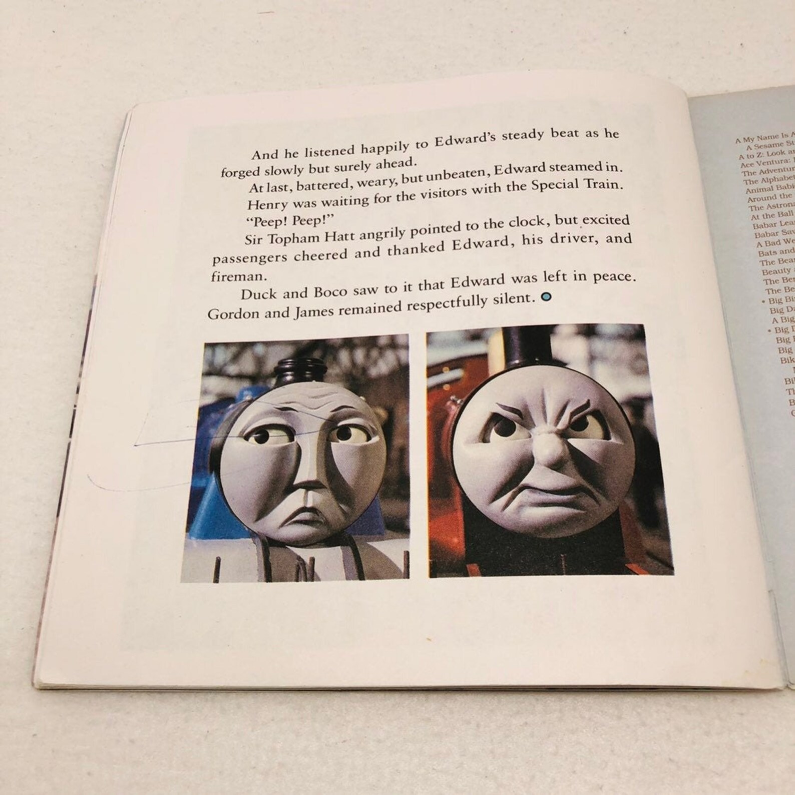 Thomas the Tank Engine Stories Edward Exploit Children Book Vintage ...