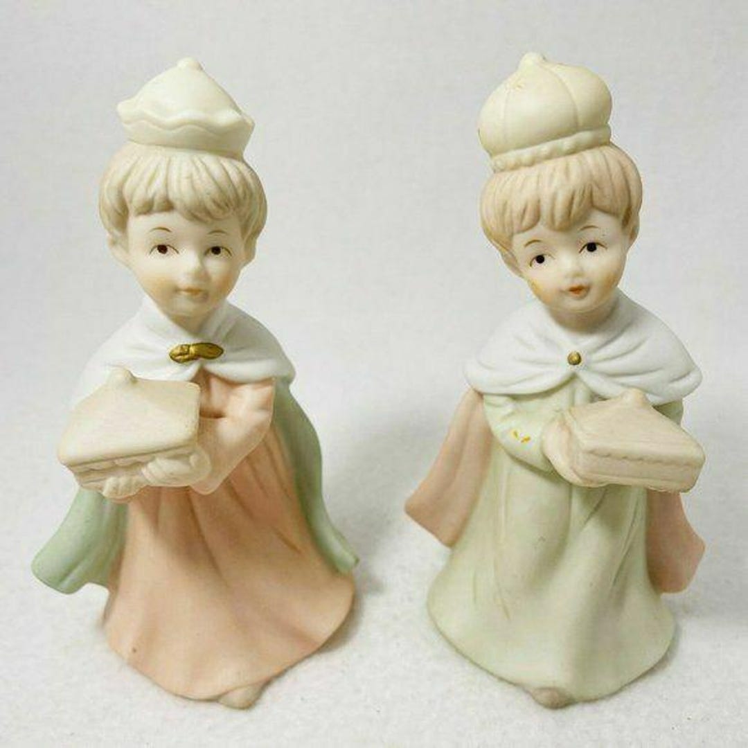 Lefton Christmas Nativity Gift Bearers Figurine Porcelain Set 00341 ...