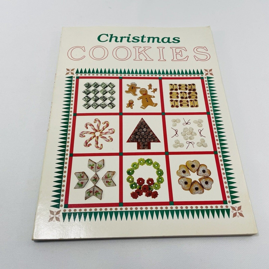 Vintage Christmas Cookies Recipe Cookbook Book Dessert Cooking Bakery ...