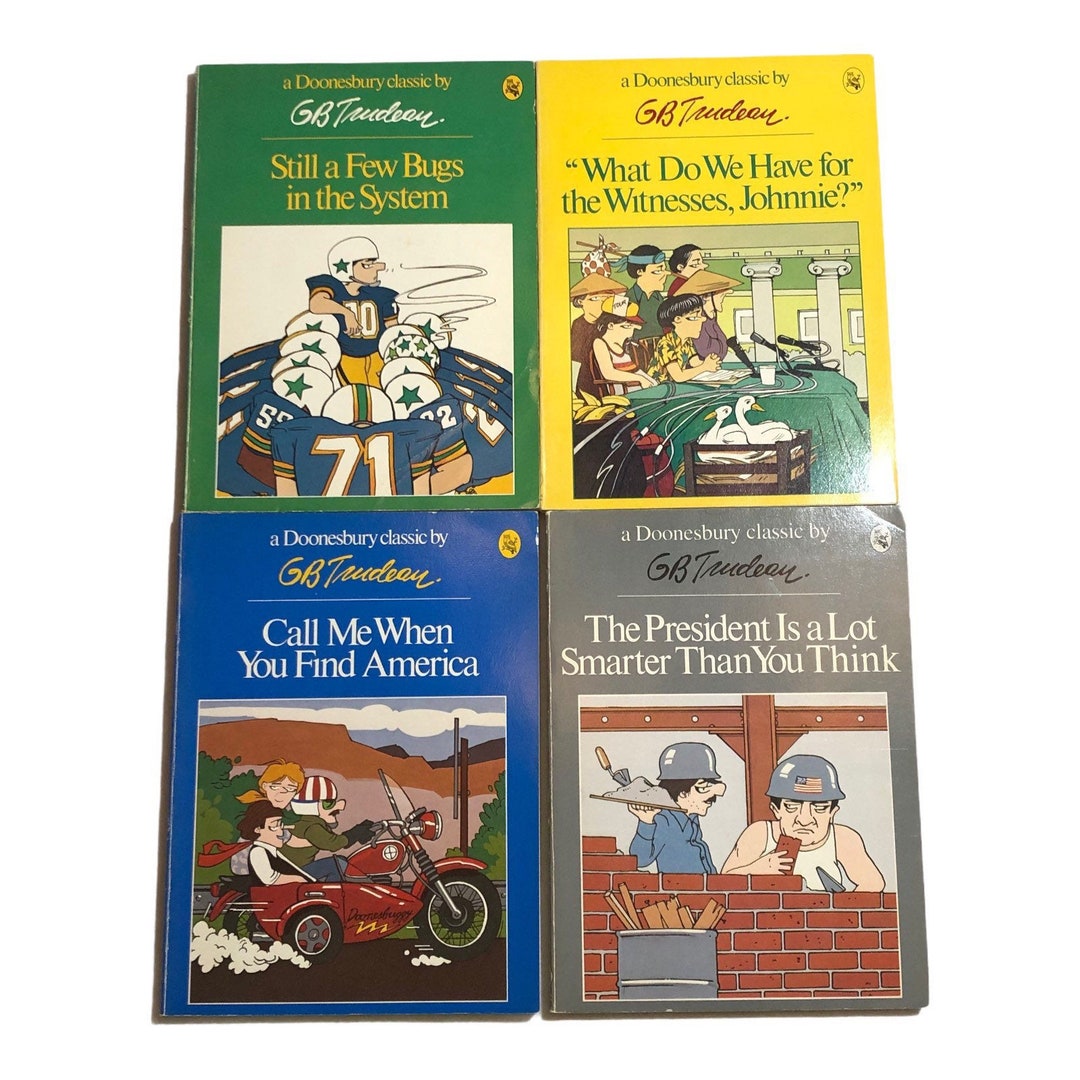 1970s Vintage Doonesbury Classic Book by GB Trudeau Box Set Paperback ...