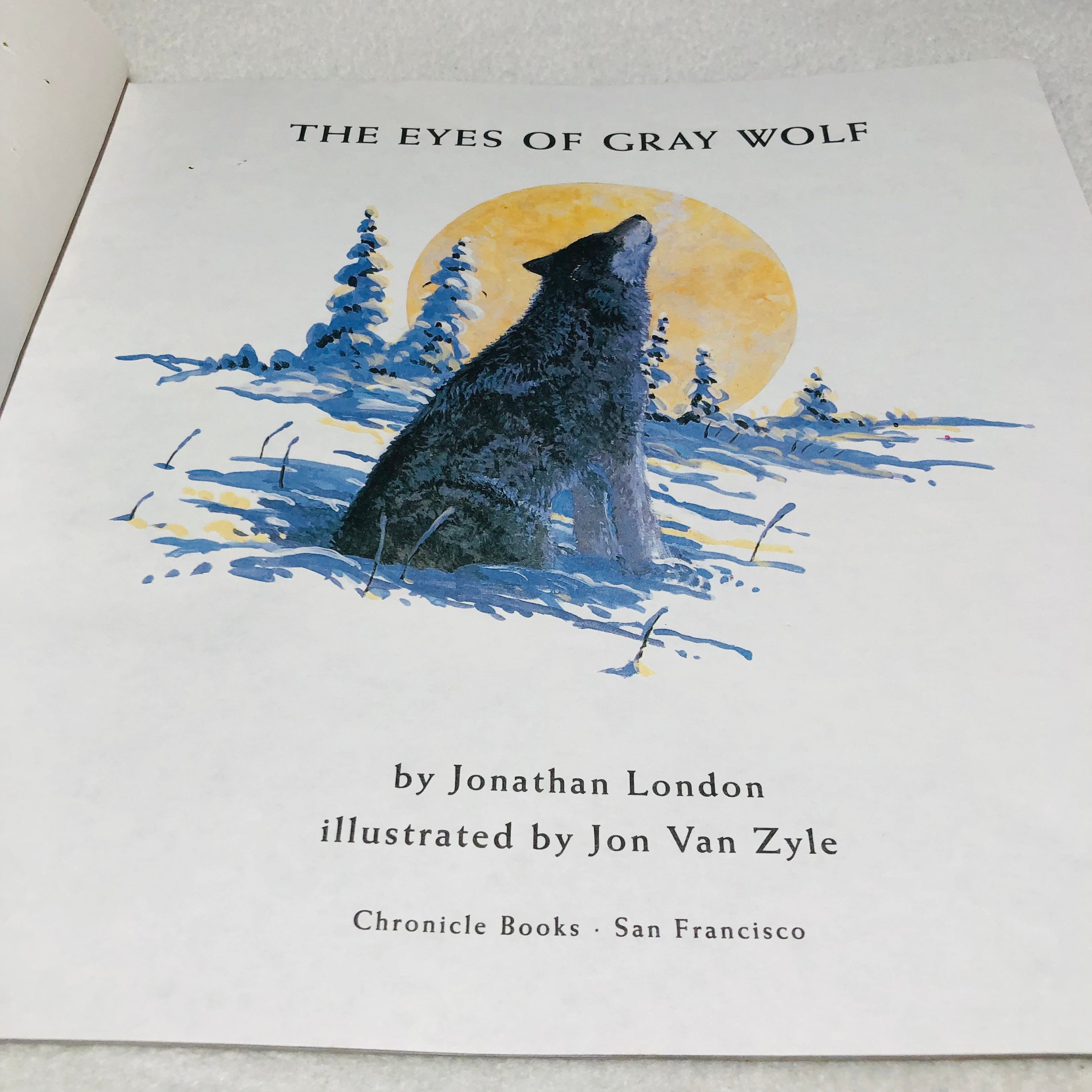 The Eyes of Gray Wolf Special Edition Jonathan London - Etsy