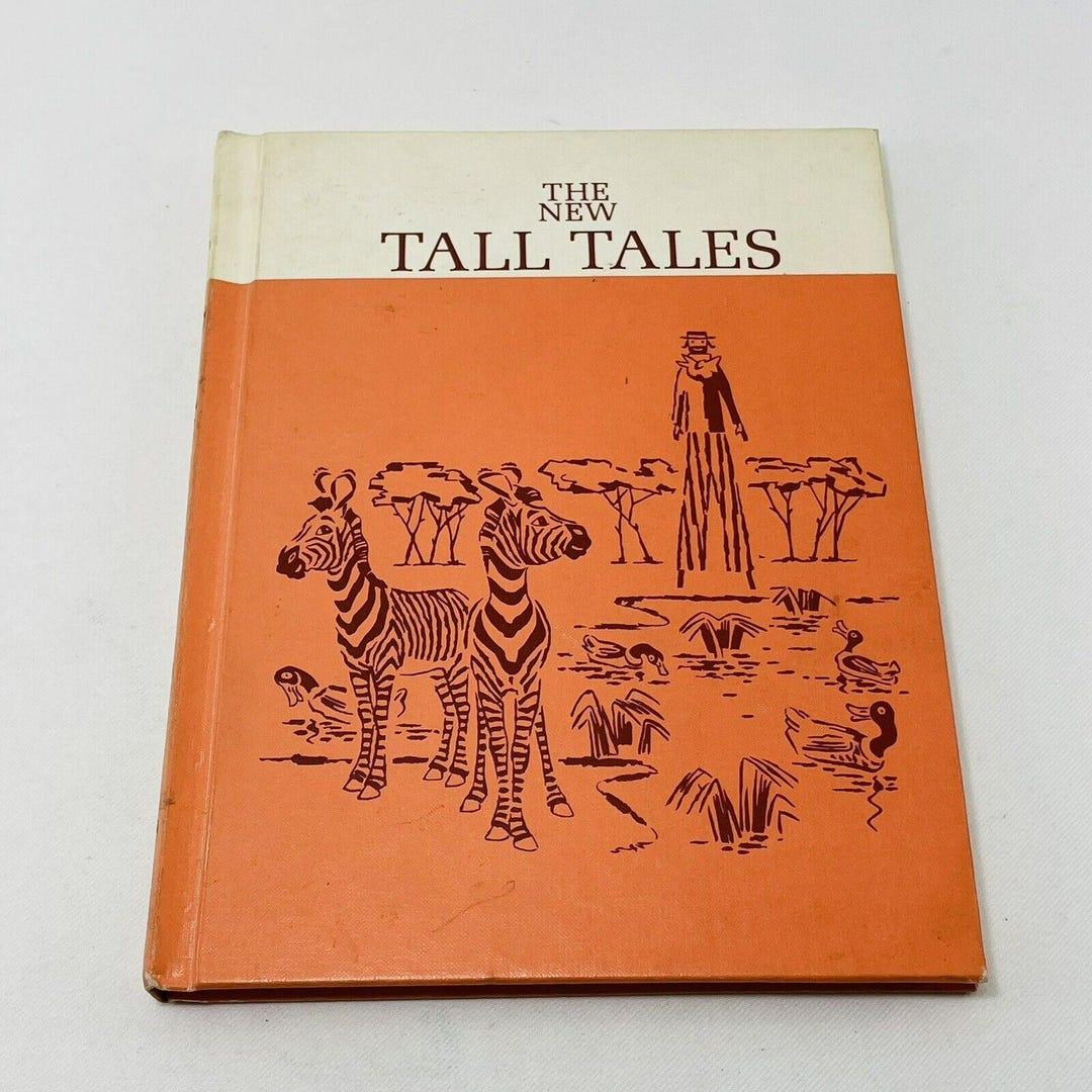 Tall Tales Children Book Vintage English Language Learner Illustration ...
