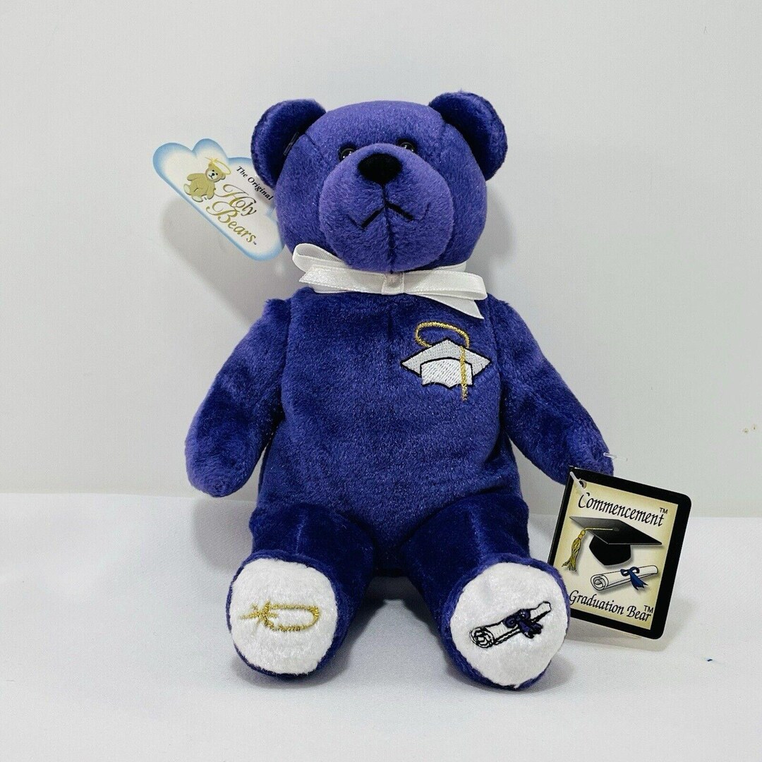 Vintage Holy Bears Graduation Commencement Plush Gift Present Purple ...