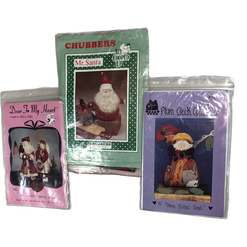 Vintage Pattern Mixed Lot Assortment Roly Poly Kits Santa - Etsy