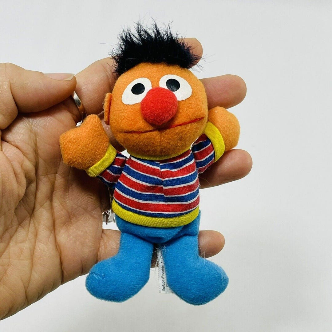 Kellogg Sesame Street Ernie Plush Keyring Doll Toy Figure Keychain ...