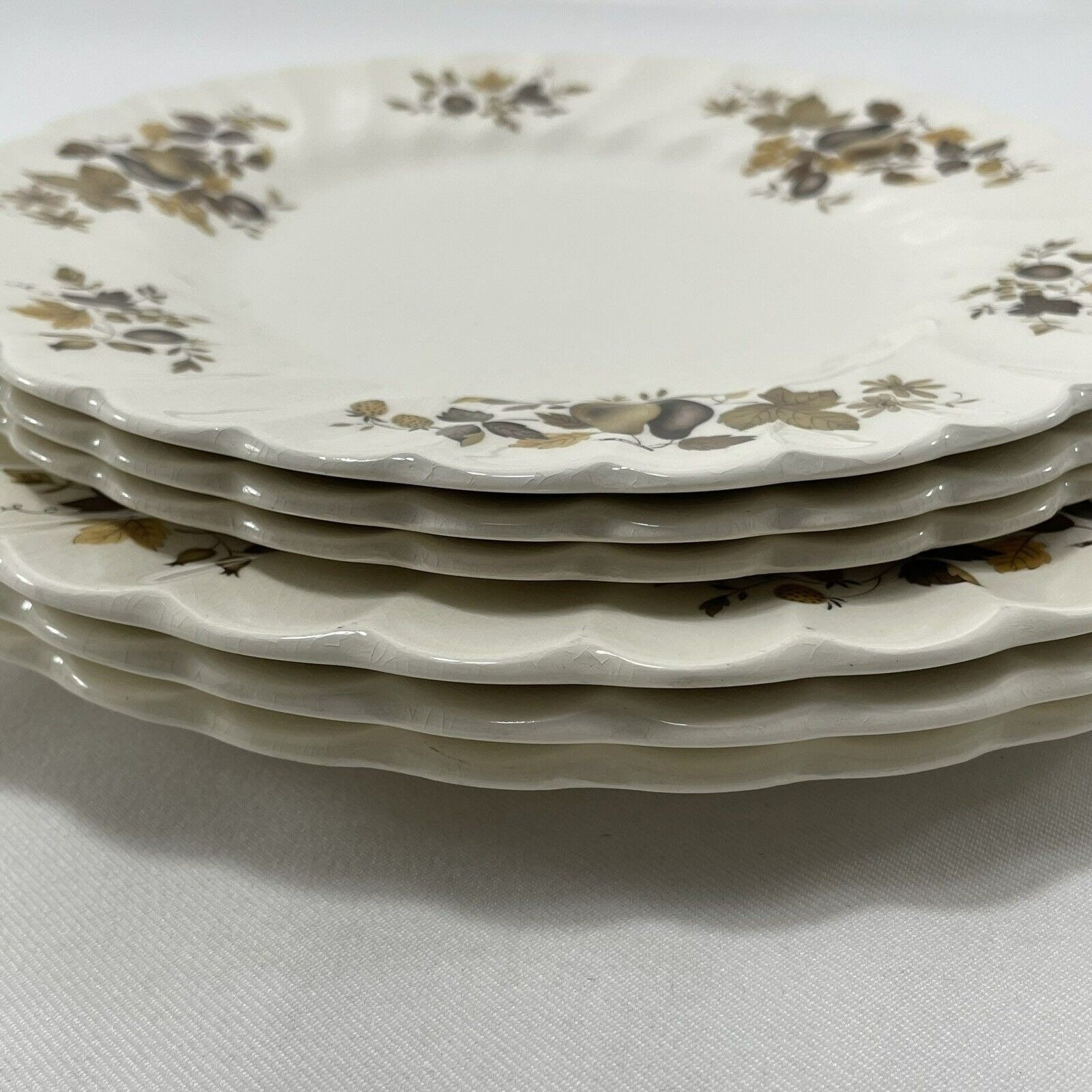 Vintage Myott England Golden Fruit Dinner Dish Plate 10” Salad Bread ...