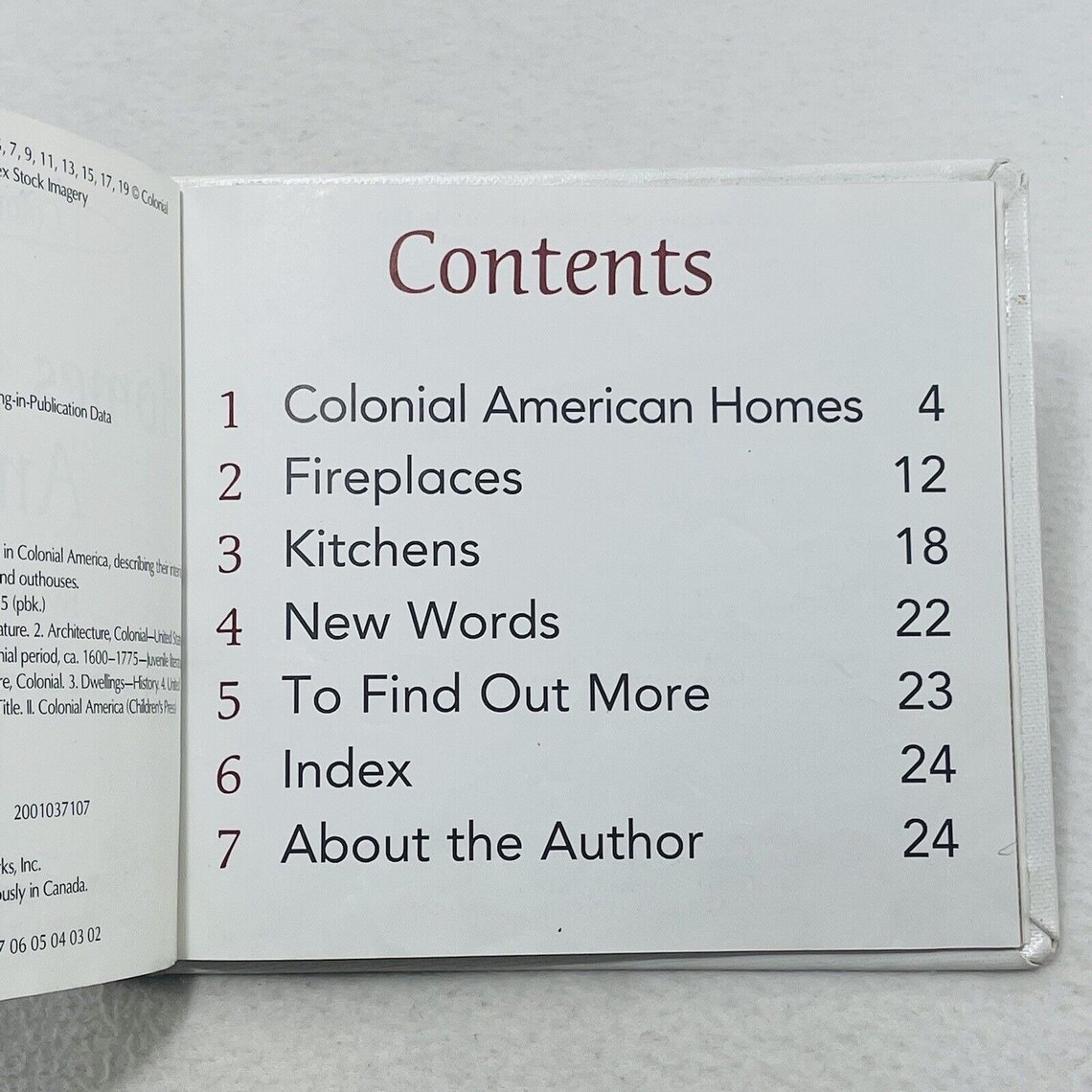 Homes Colonial America Mark Thomas Vintage Book Easy Read Kid Children ...