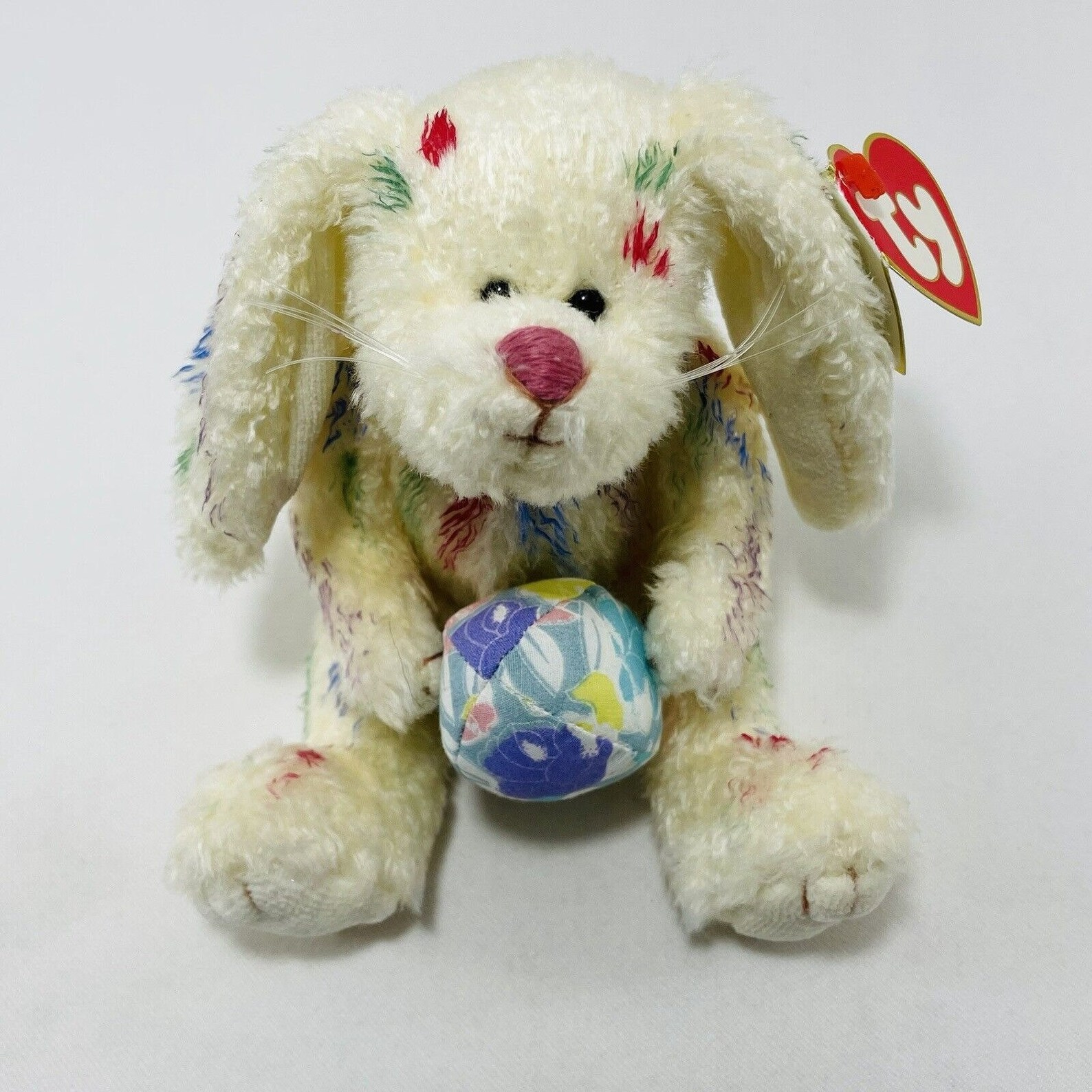Vintage Ty Treasure Georgia Bunny Rabbit Plush Toy Easter Egg ...