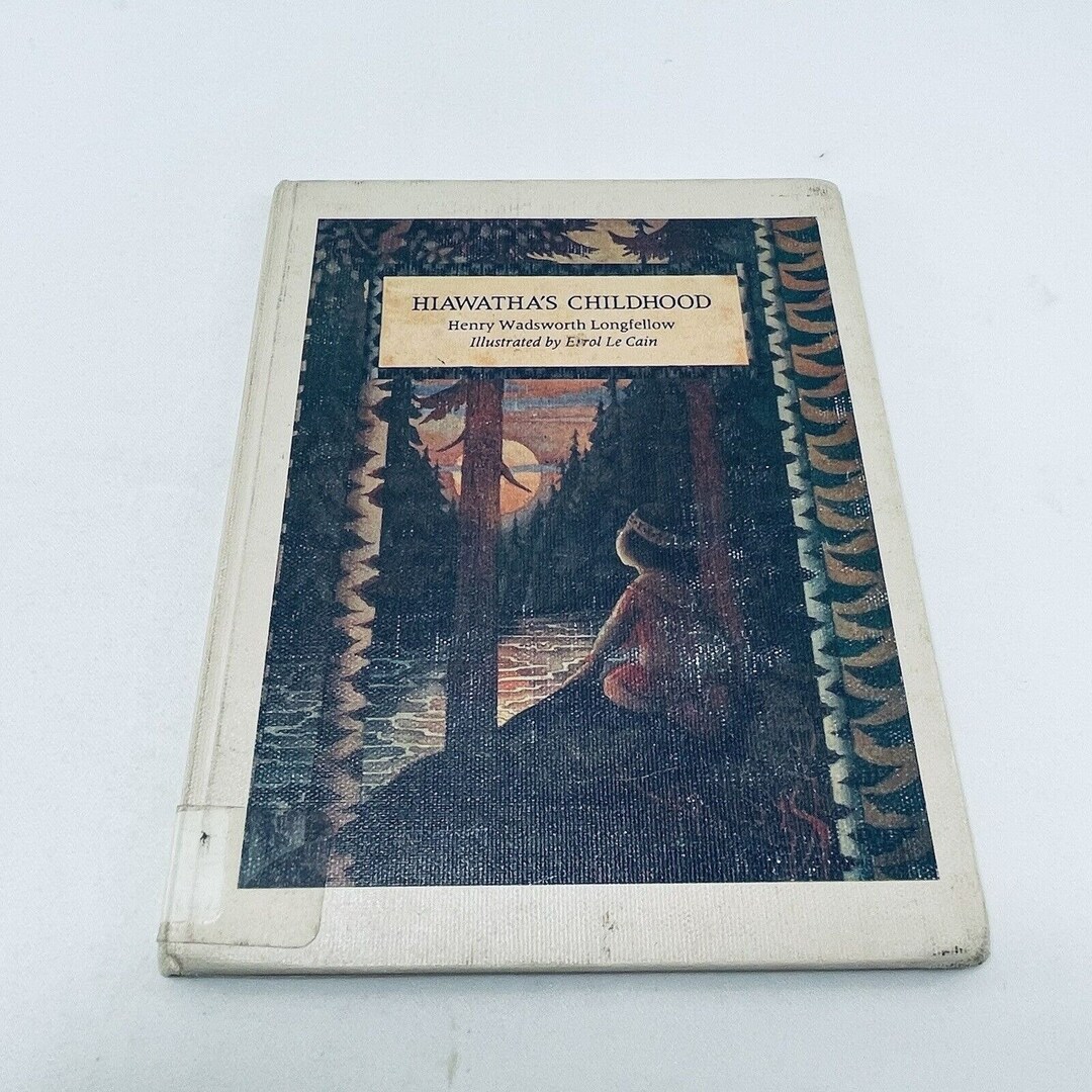 Hiawatha Childhood Vintage Children Book Picture Henry Wadsworth ...