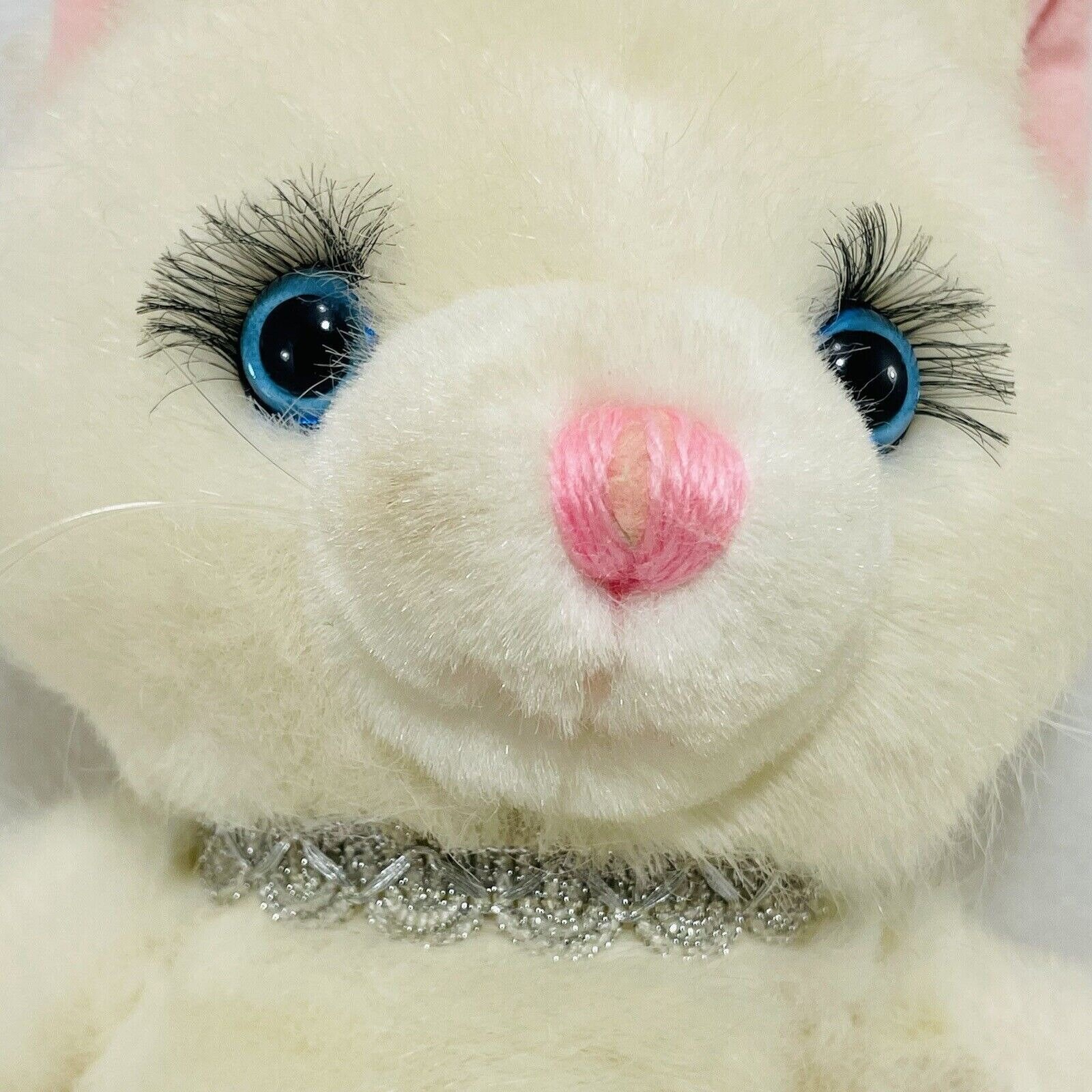 Vintage Russ Jennifer Cat Plush 13" Kitty Kitten Pink Nose Girl Women ...