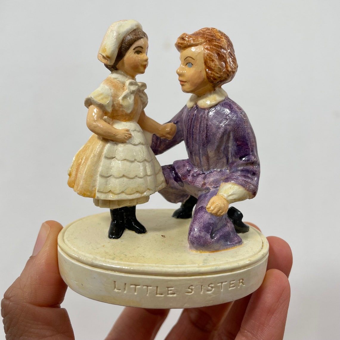 Sebastian Miniatures Little Sister Big Brother Gift Love Family Vintage ...