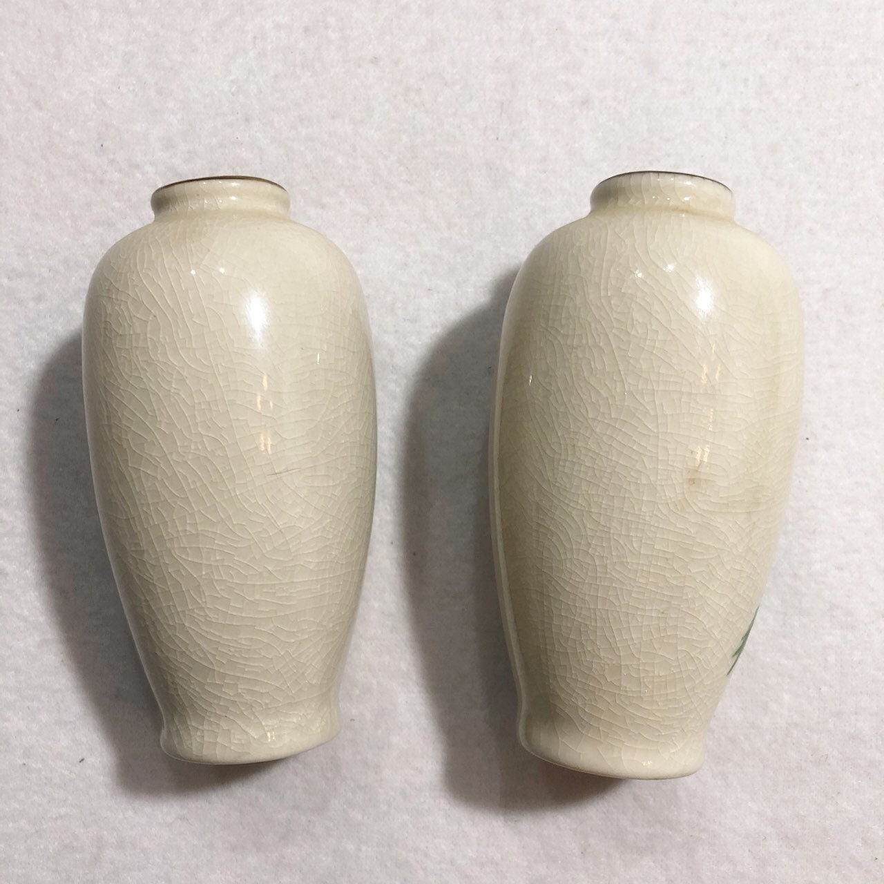 Vintage Japan Homco Mini Small Porcelain Ceramic Vase 4 Set Peonies Red ...