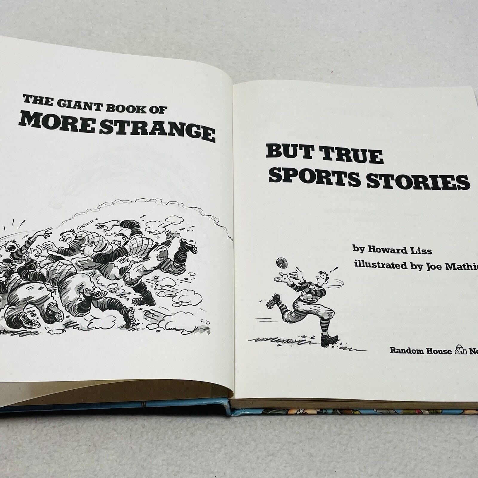 Giant Book More Strange True Sports Stories Howard Liss Vintage Picture ...