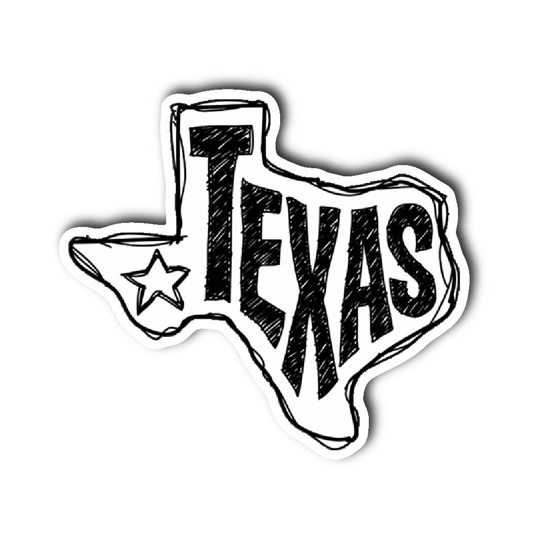 Texas Sticker, State of Texas, Die Cut Stickers - Etsy