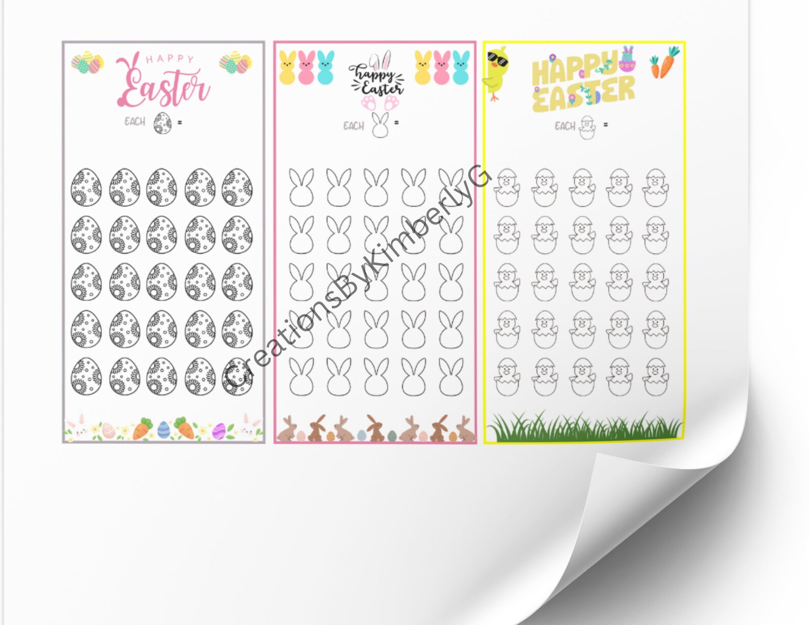 Printable Easter Savings Challenge | Cash Trackers | A6 Savings ...