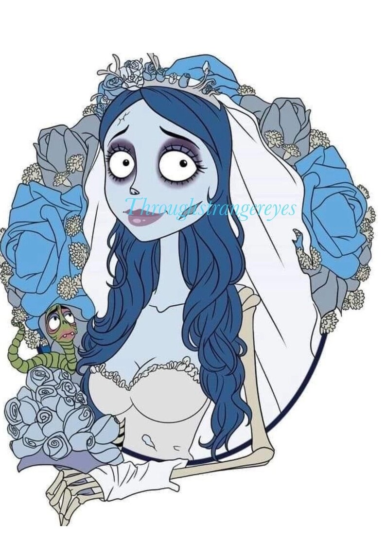 Three 3 Corpse Bride Tim Burton SVG File for Cricut Silhouette DIGITAL ...