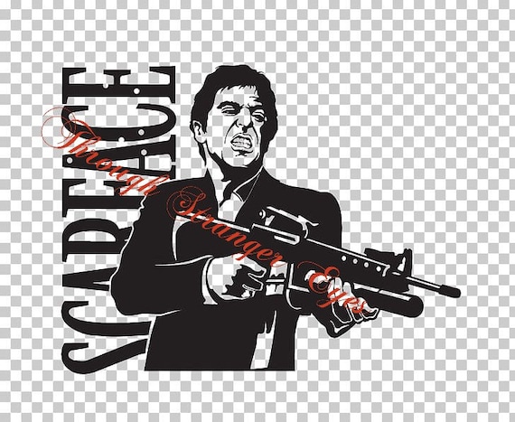 Digital PNG Cricut svg Tony Montana Svg Scarface Svg Silhouette svg ...