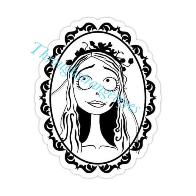 Three 3 Corpse Bride Tim Burton SVG File for Cricut Silhouette DIGITAL ...