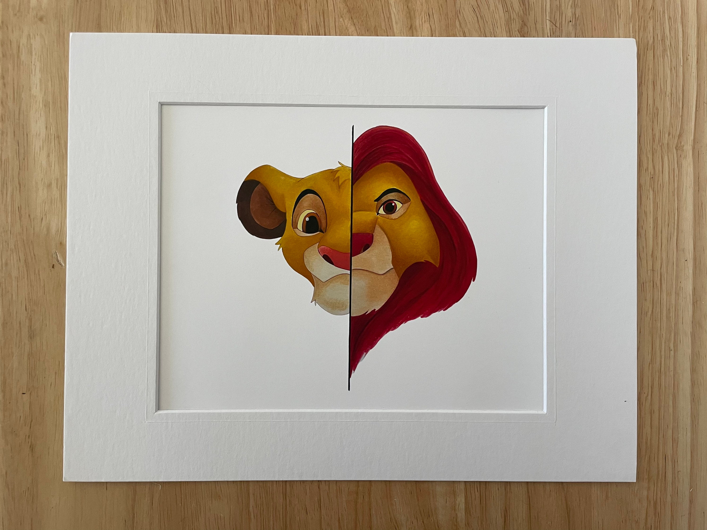 Lion King Art Simba Print Disney Art | Etsy