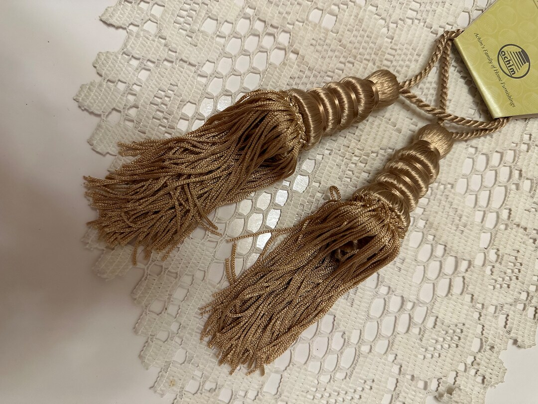 Gland chaînette en or vintage de 2 à 6 po avec une tête fantaisie et ...