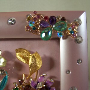 7" X 9" Sparkly Pink Picture Frame Studded W/rhinestones & a Lush ...