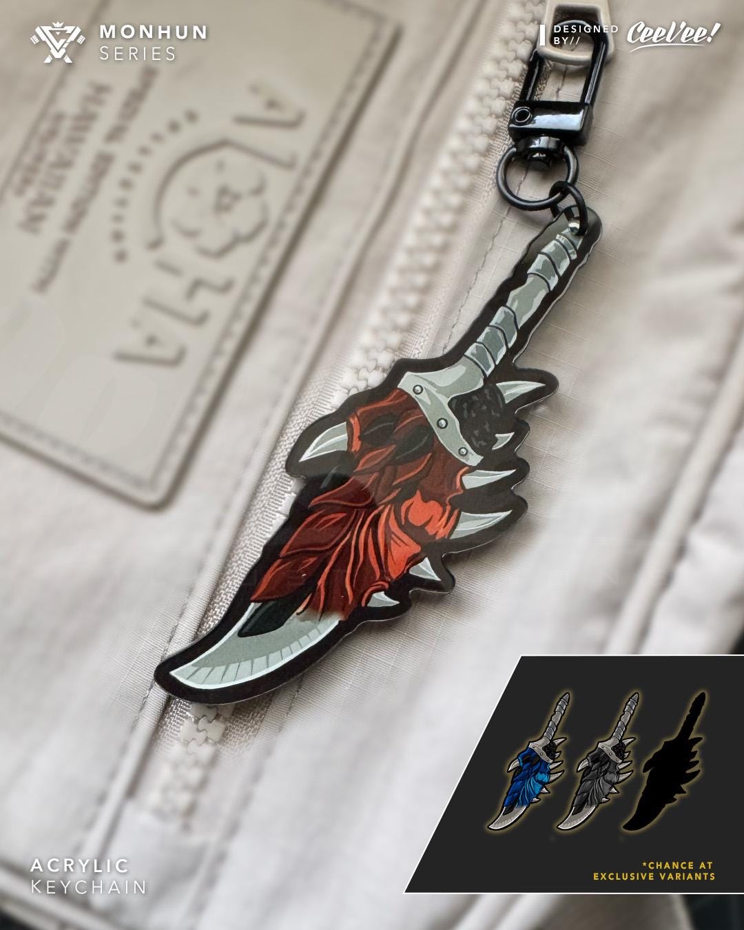 Liolaeus / Rathalos G.sword Gacha Pack - Acrylic Keychain Charm - Etsy