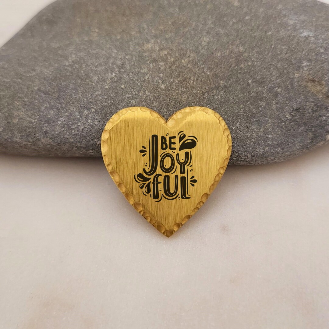 Be Joyful Pocket Hugs Heart Token Valentine's Day Keepsake Gift for Him ...