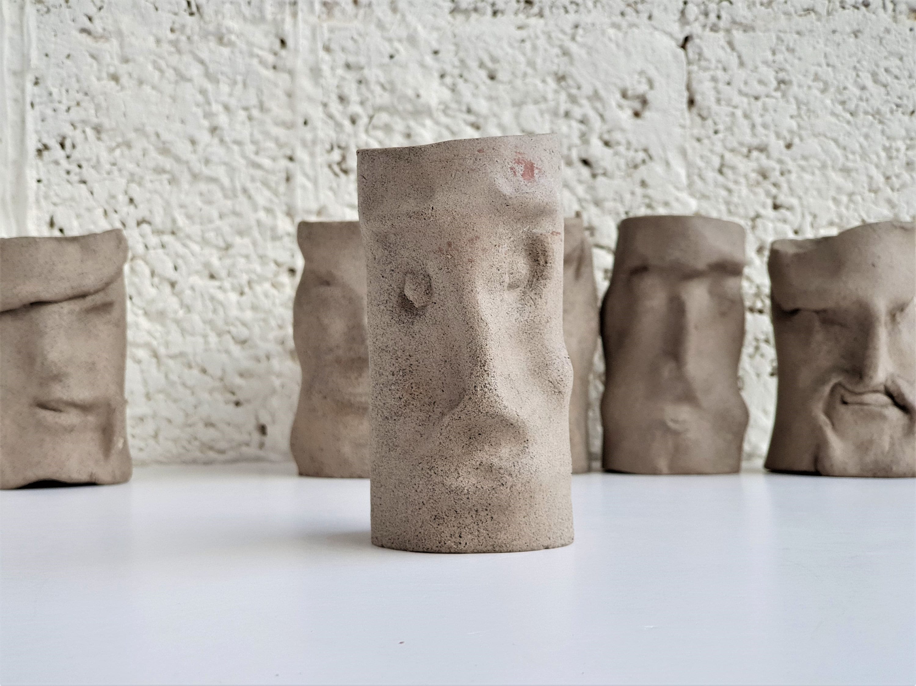 Small Ceramic Face Sculpture - Etsy