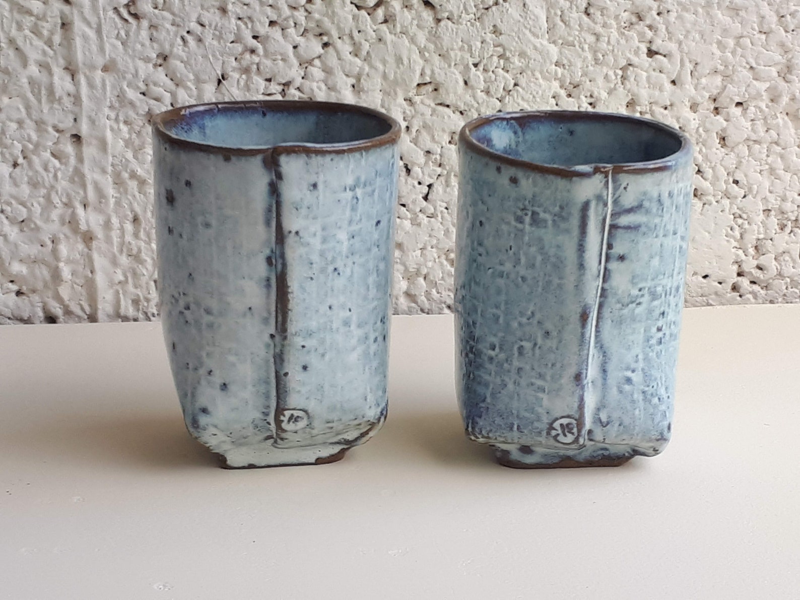 Two Blue Cups Handmade Ceramic Tumbler - Etsy