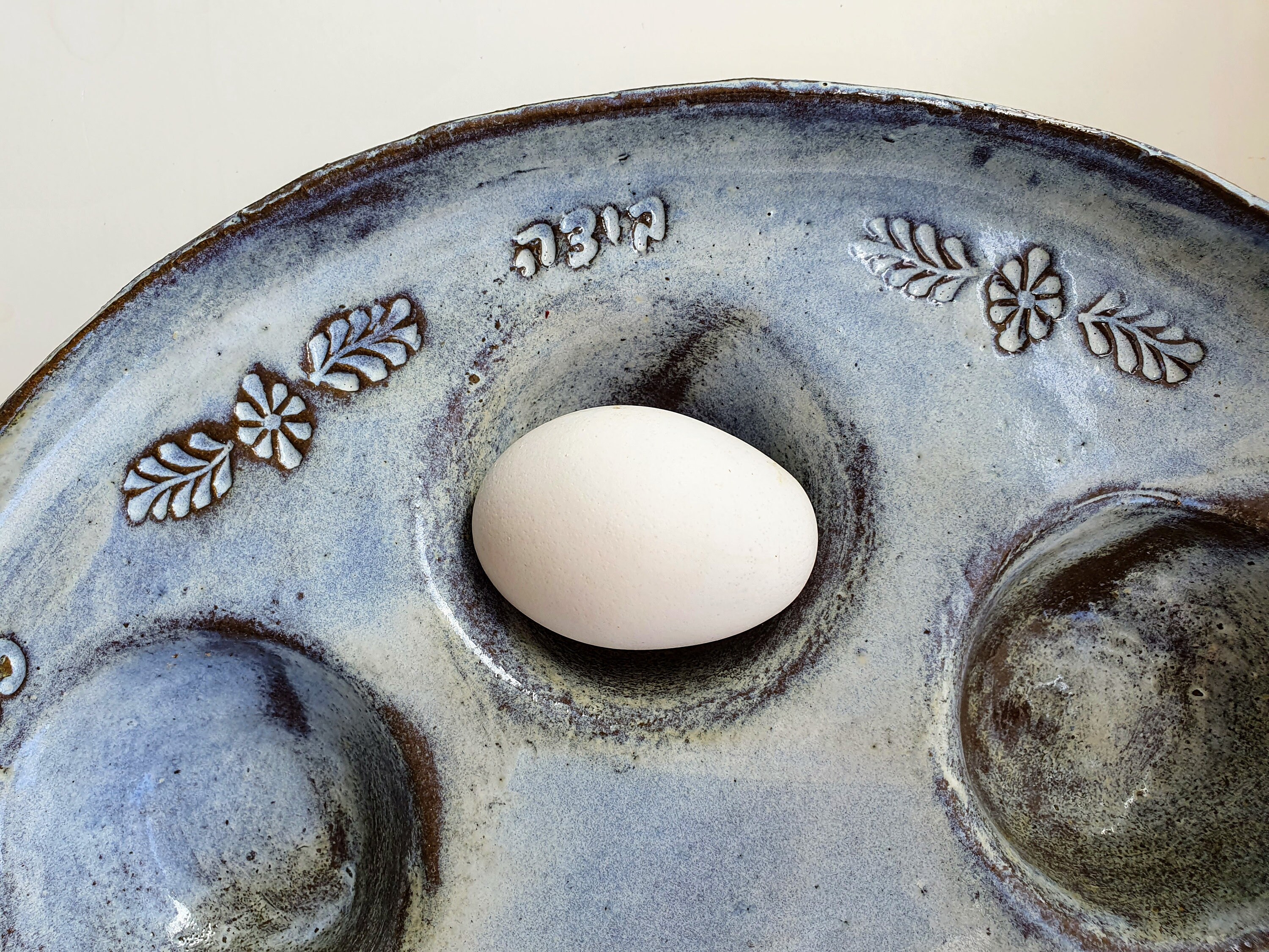 Passover Set Seder and Mazza Tray, Handmade Ceramic in Israel, Express ...