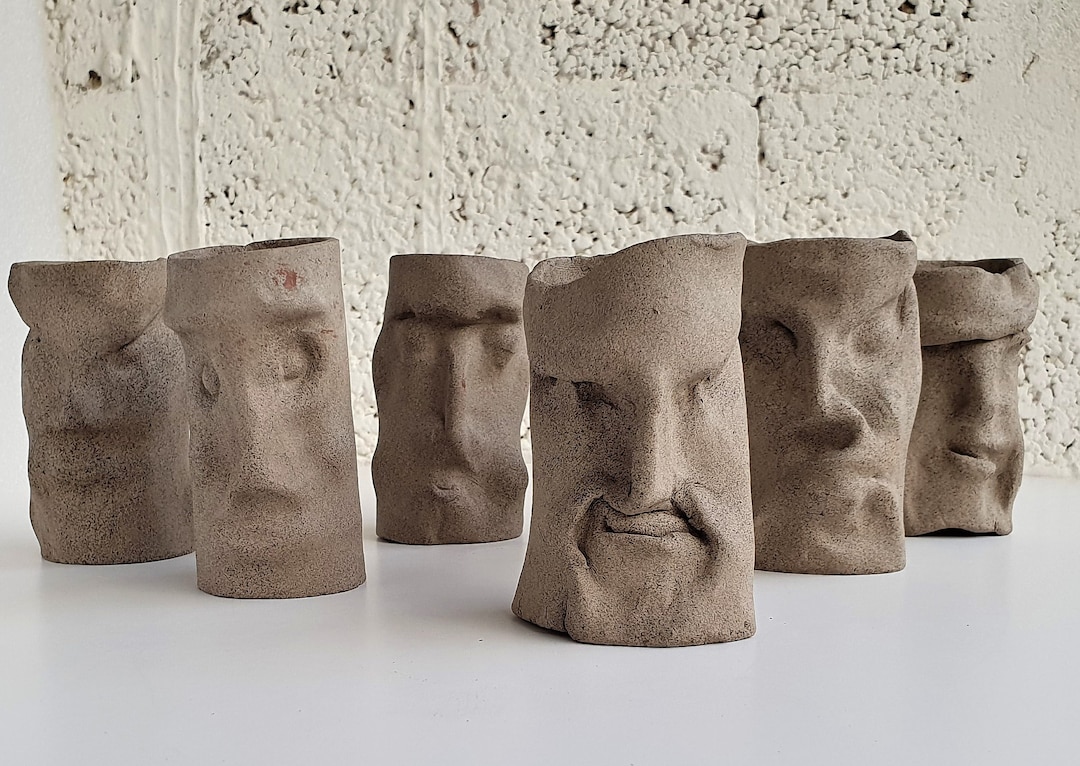 Small Ceramic Face Sculpture - Etsy