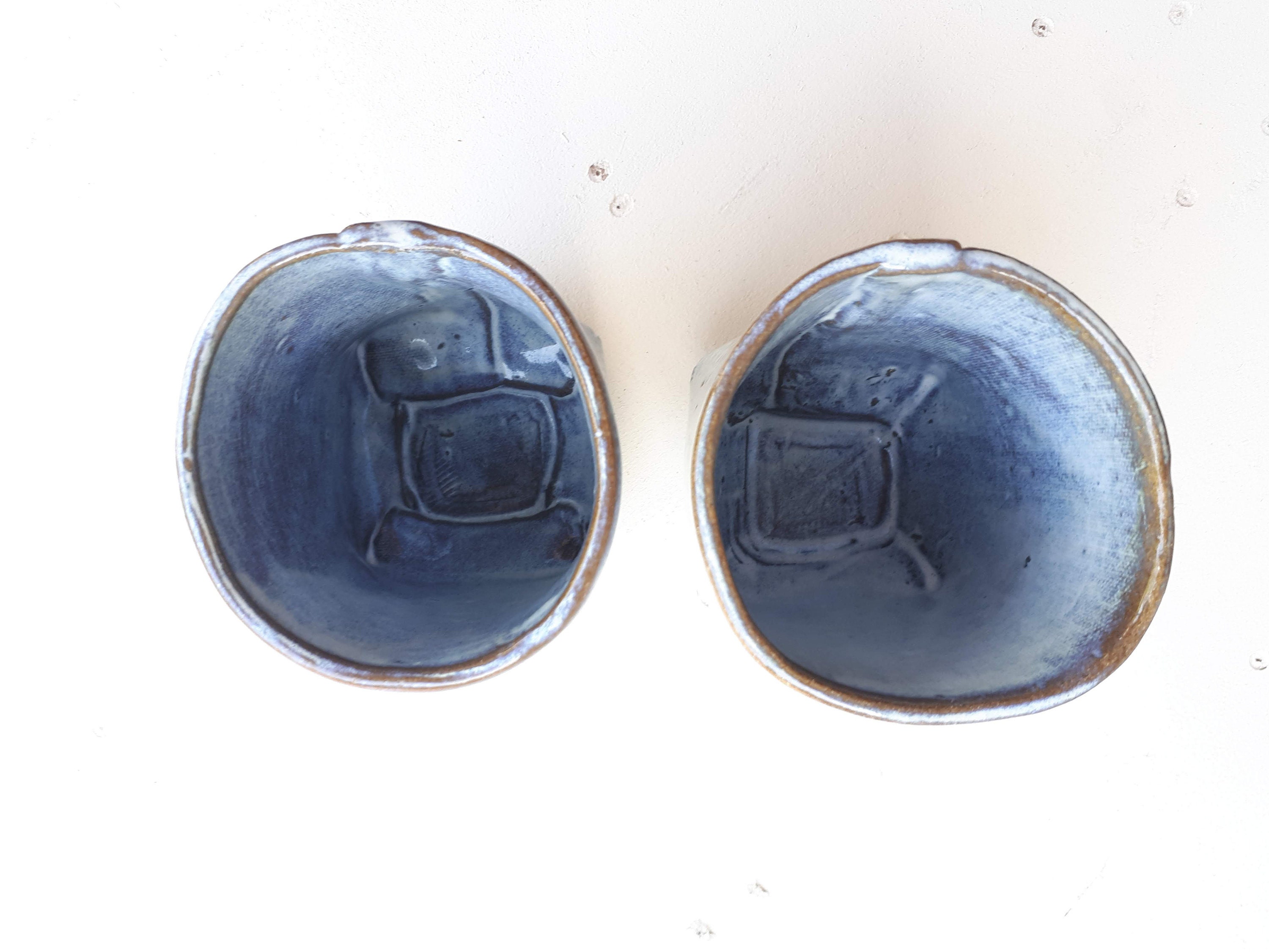 Two Blue Cups Handmade Ceramic Tumbler - Etsy