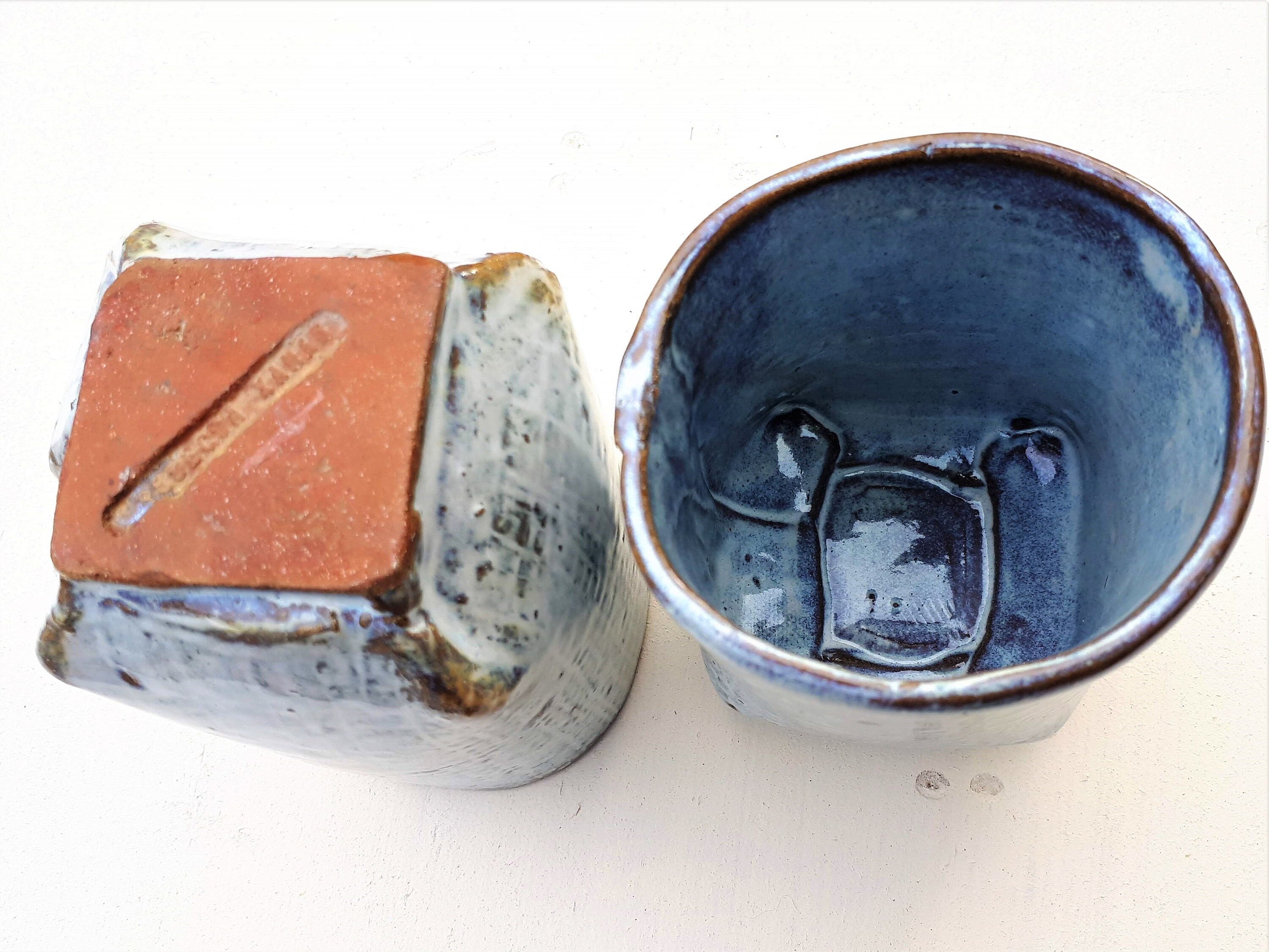 Two Blue Cups Handmade Ceramic Tumbler - Etsy