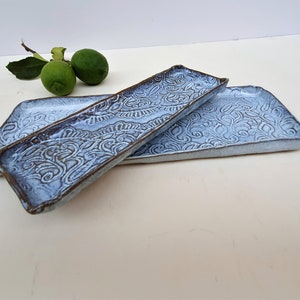 Small Tray Rectangle, Ceramic Handmade Platter - Etsy