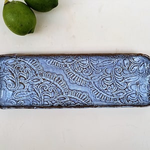Small Tray Rectangle, Ceramic Handmade Platter - Etsy