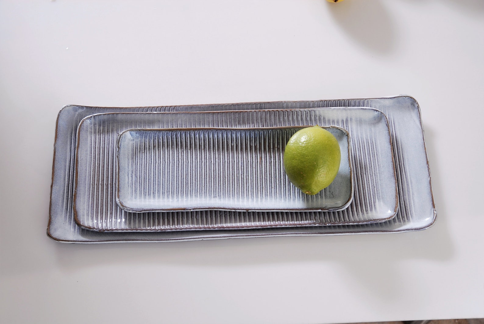 Small Tray Rectangle, Ceramic Handmade Platter - Etsy